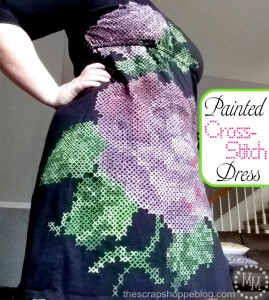 Painted Cross-Stitch Dress - The Scrap Shoppe