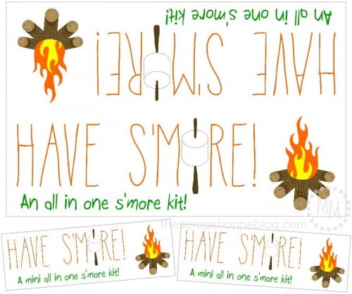 S'mores Camping Kit & FREE Printables - The Scrap Shoppe