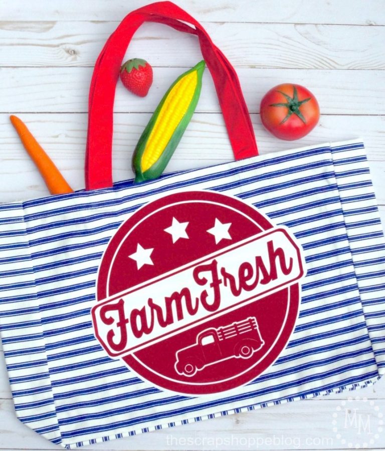 DIY Farm Fresh Tote Bag - The Scrap Shoppe