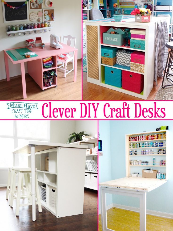 Clever DIY Craft Desks - The Scrap Shoppe